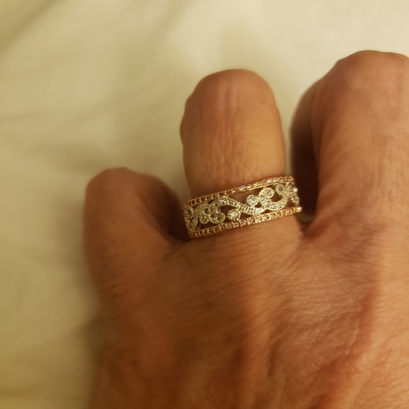 Jewelry | Rosewhite Gold Diamond Accent Band | Poshmark